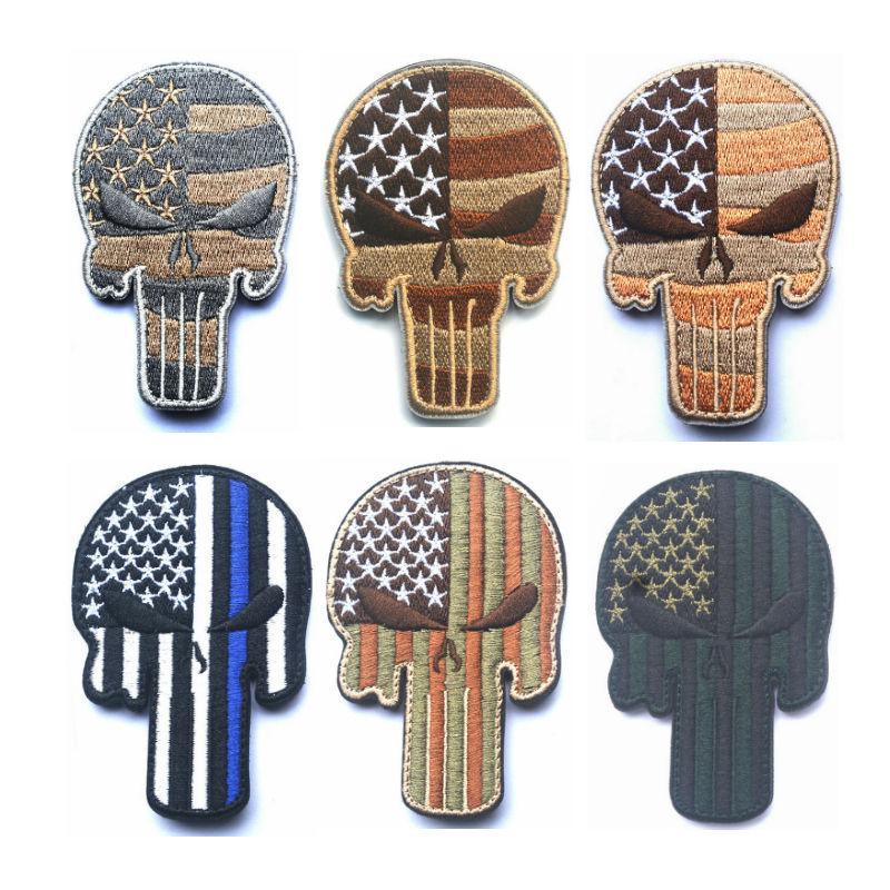 U.S. Flag Punisher Skull Patch – Outdoor King