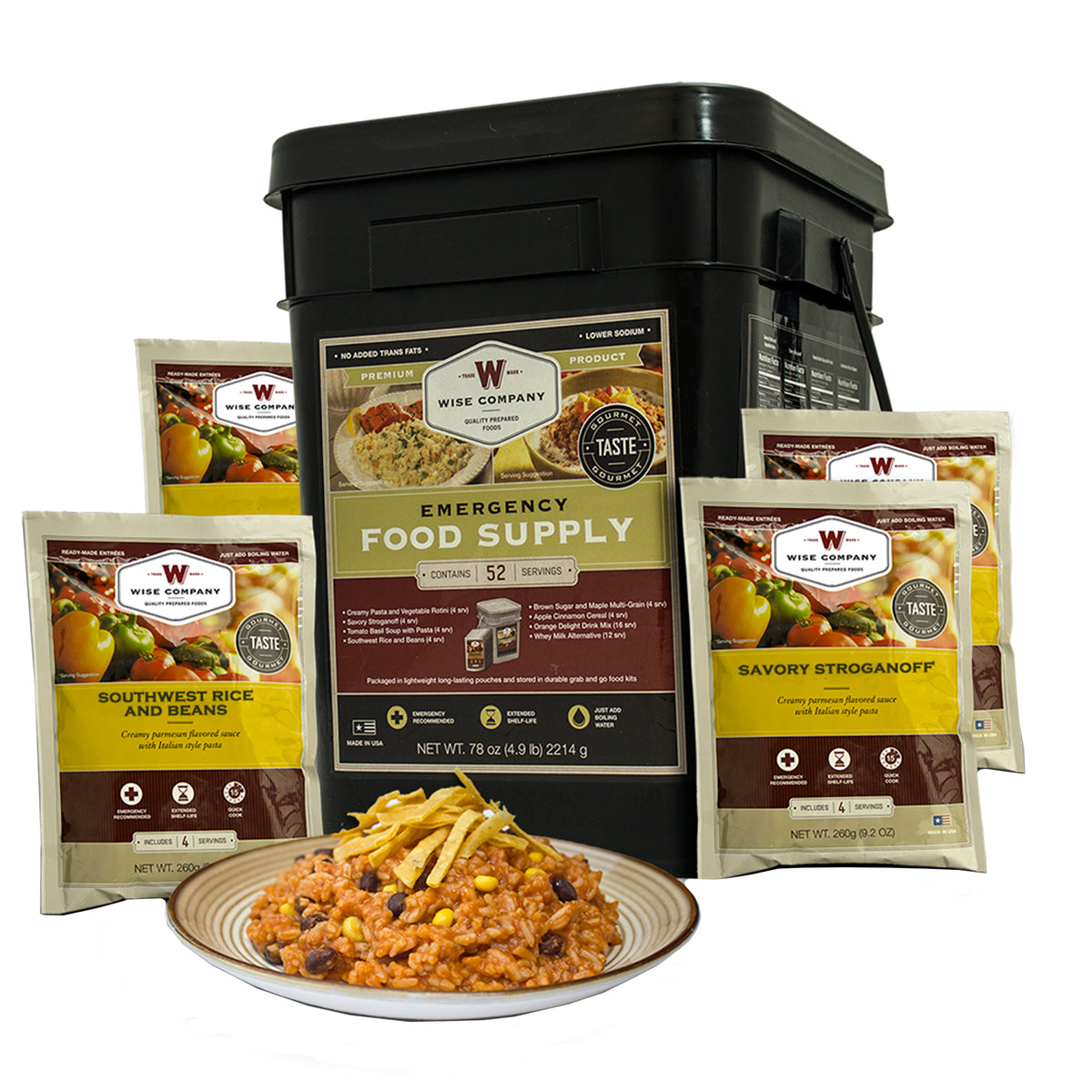 Prepper Pack Emergency Meal Kit Bucket – Outdoor King
